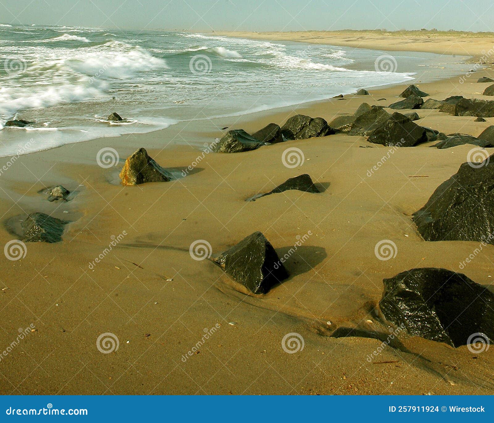 High Angle Shot of a Seashore Stock Photo - Image of outdoor, beauty ...