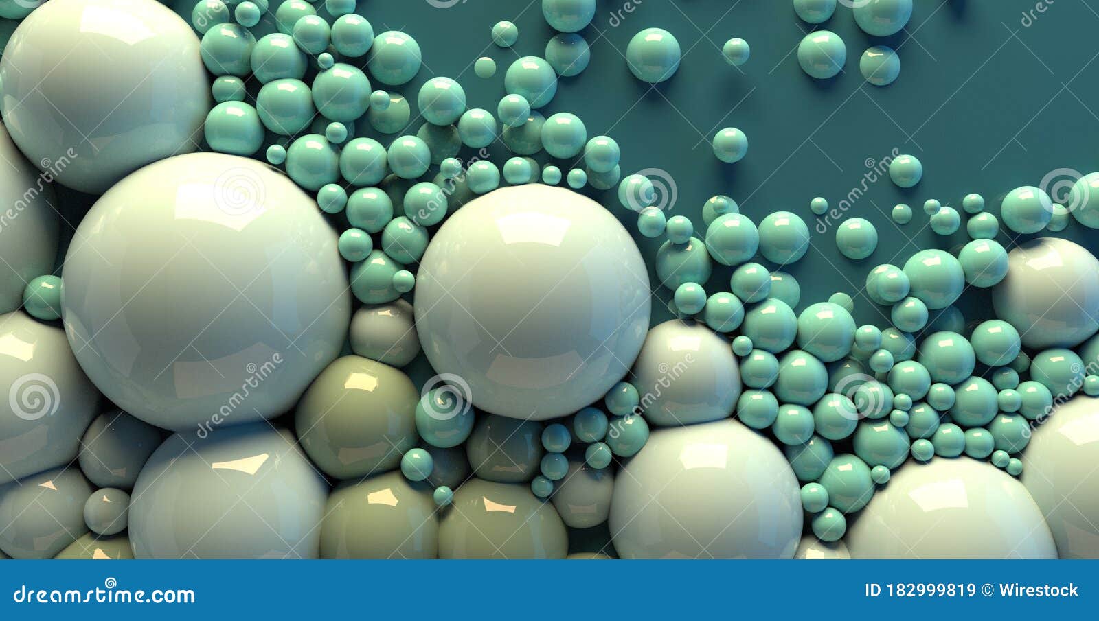 High Angle Shot of Shiny Light Blue Bubbles on the Table - Perfect for ...