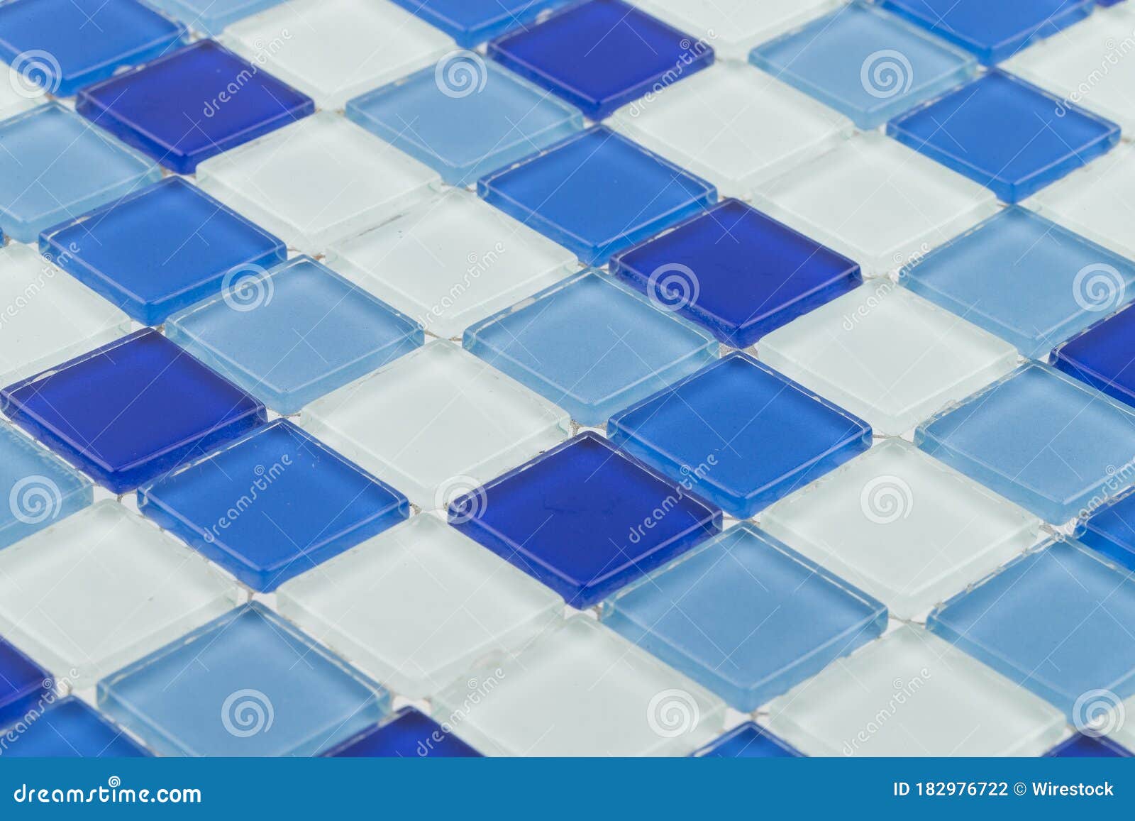 High Angle Shot of Small Square Blue Tiles - Good for a Background ...