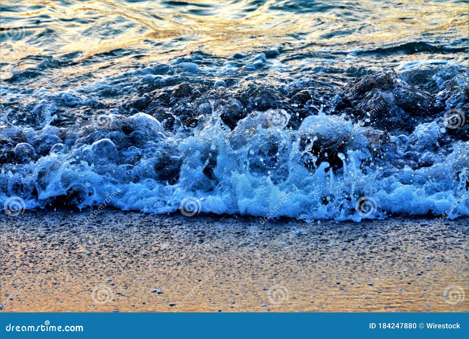 High Angle Shot of a Sparkling Sea Under the Sunlight Stock Photo ...