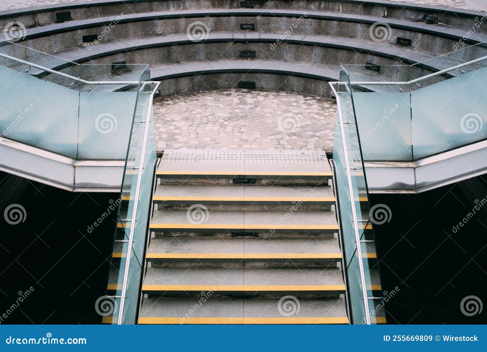 High-angle Shot of Stairs Taking To the Arena Stock Image - Image of ...