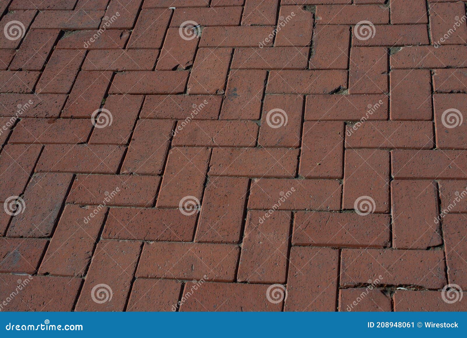 High Angle Shot of the Weathered and Old Brickwork on the Ground Stock ...