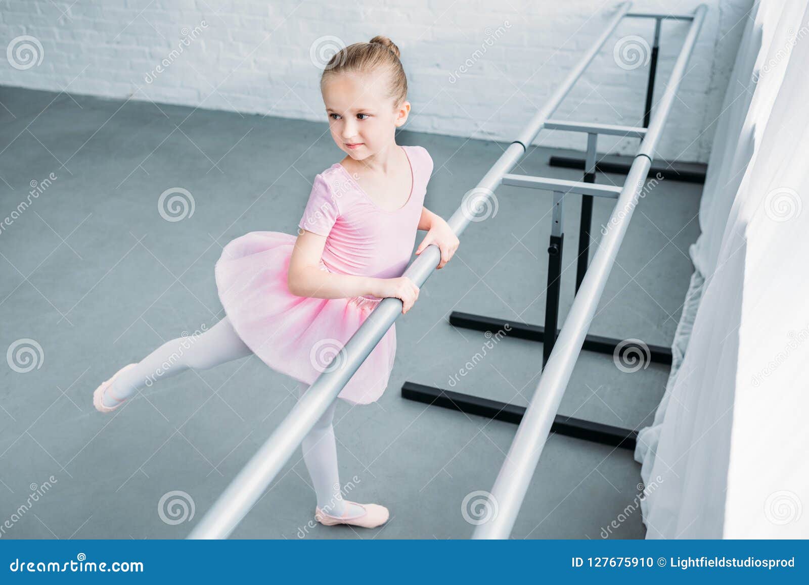 High Angle View of Adorable Child Stock Photo - Image of clothing ...