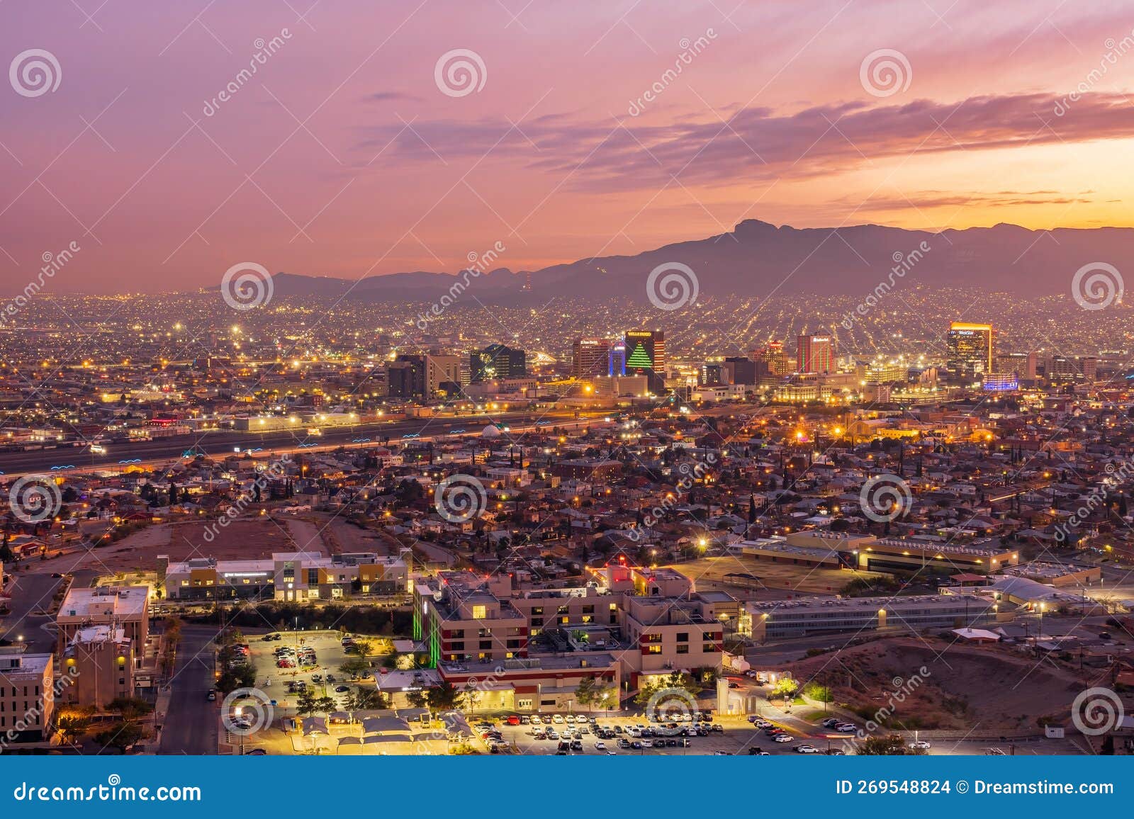 High Angle View of the Beautiful El Paso City Editorial Stock Image ...