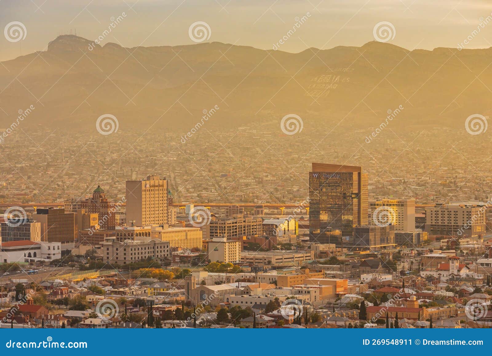 High Angle View of the Beautiful El Paso City Editorial Photo - Image ...