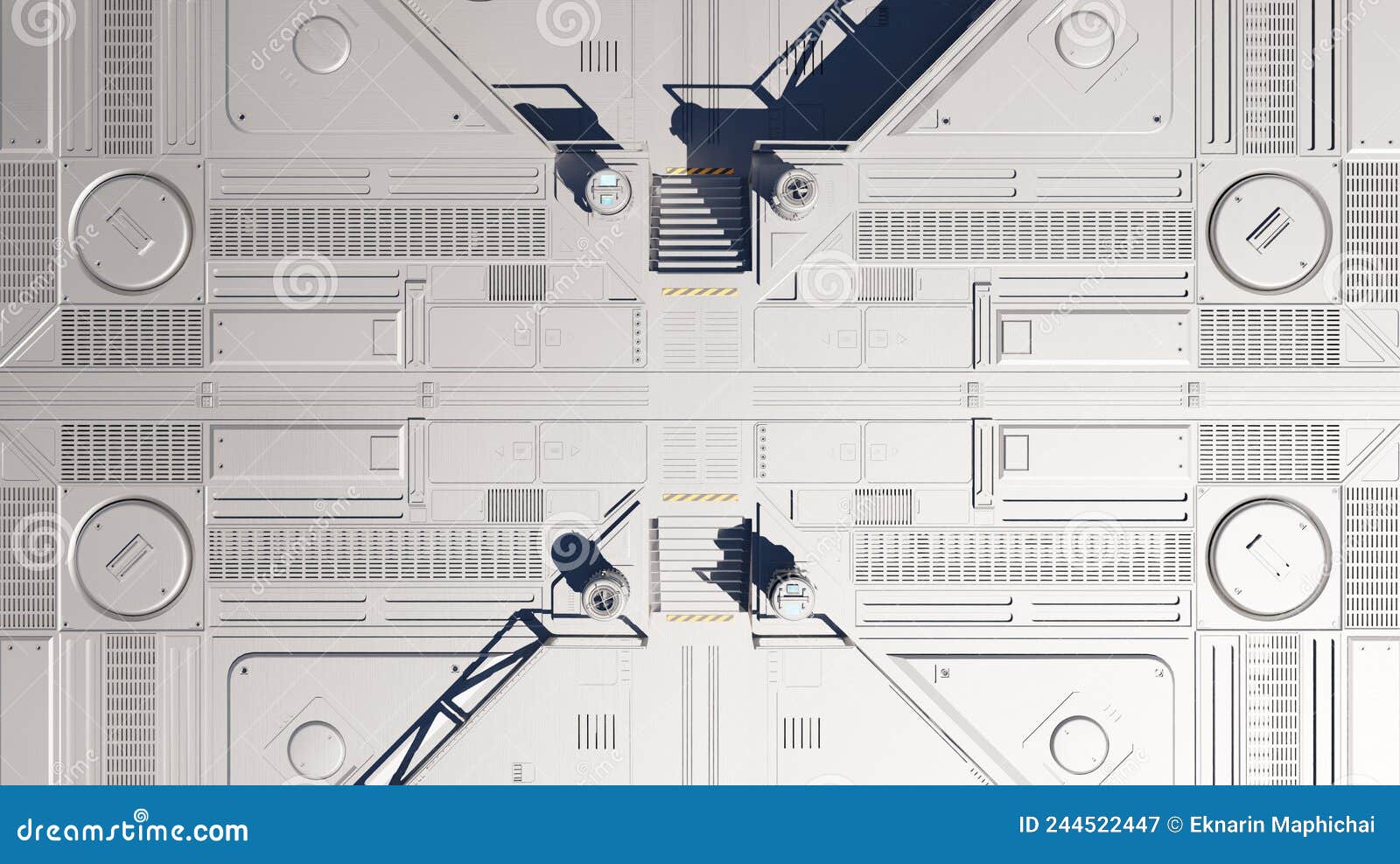 High Angle View Control Room Laboratory Lighting Texture Scene Stock ...