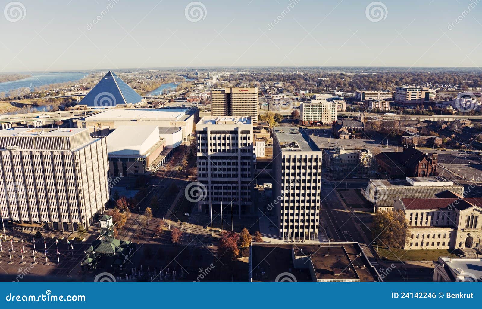 High Angle View of Downtown of Memphis Editorial Photo - Image of ...