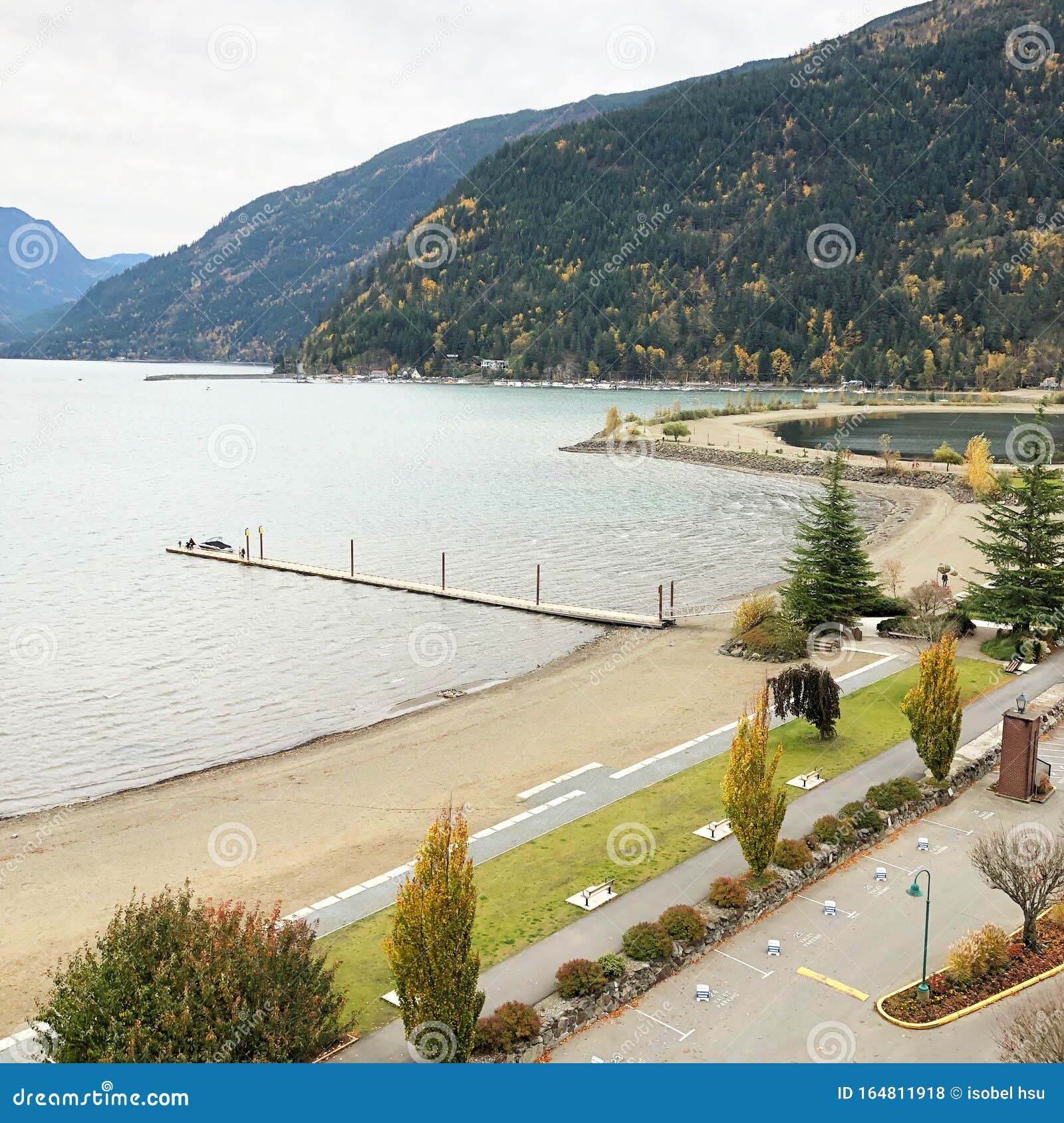 Harrison Hot Springs in BC Canada Stock Photo - Image of canada, angle ...