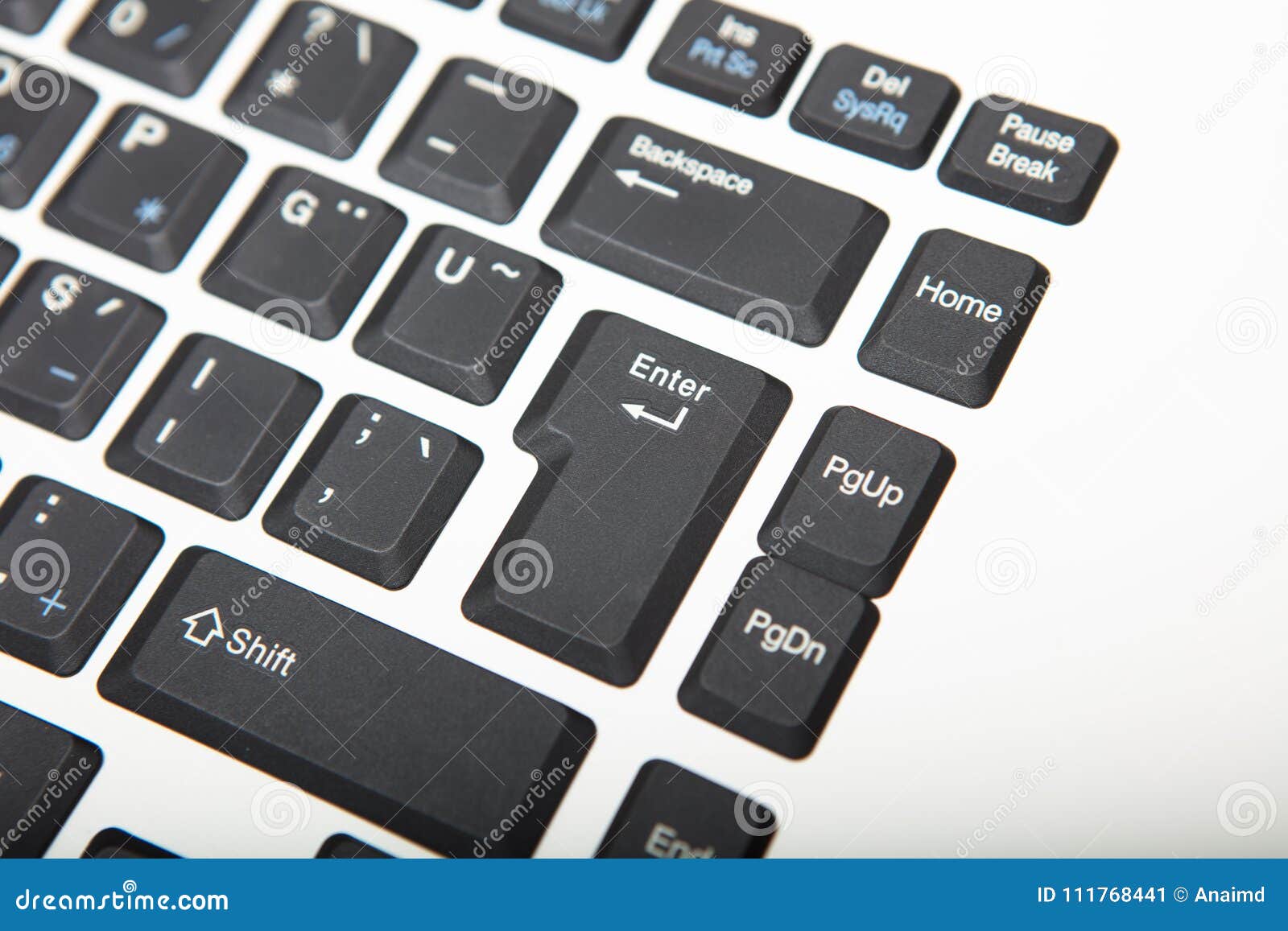 High Angle View of a Keyboard Keys Close-up Stock Image - Image of ...