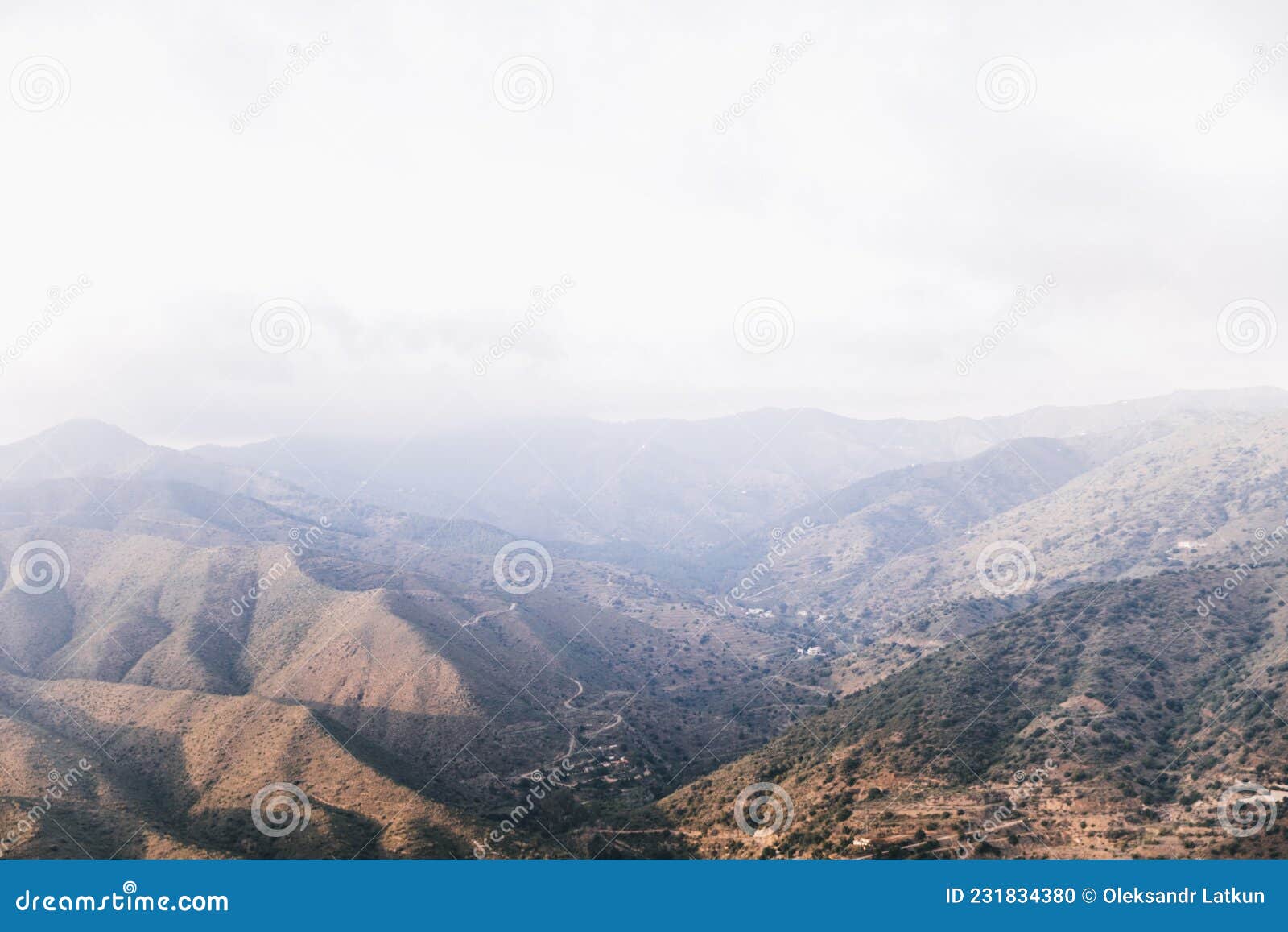High Angle View Mountain Valley. High Quality Photo Stock Photo - Image ...