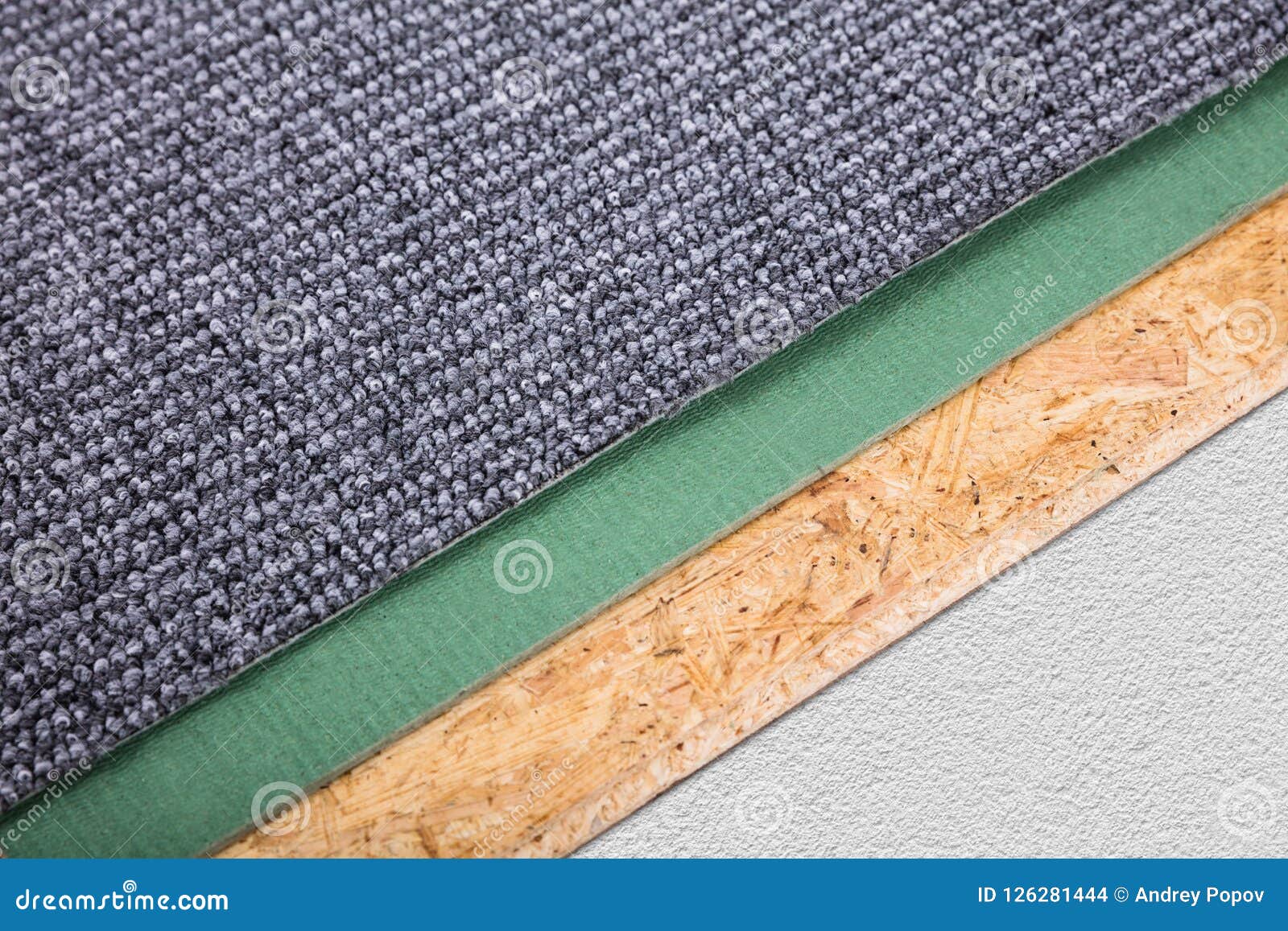Close-up of a Grey Carpet stock photo. Image of fitter - 126281444