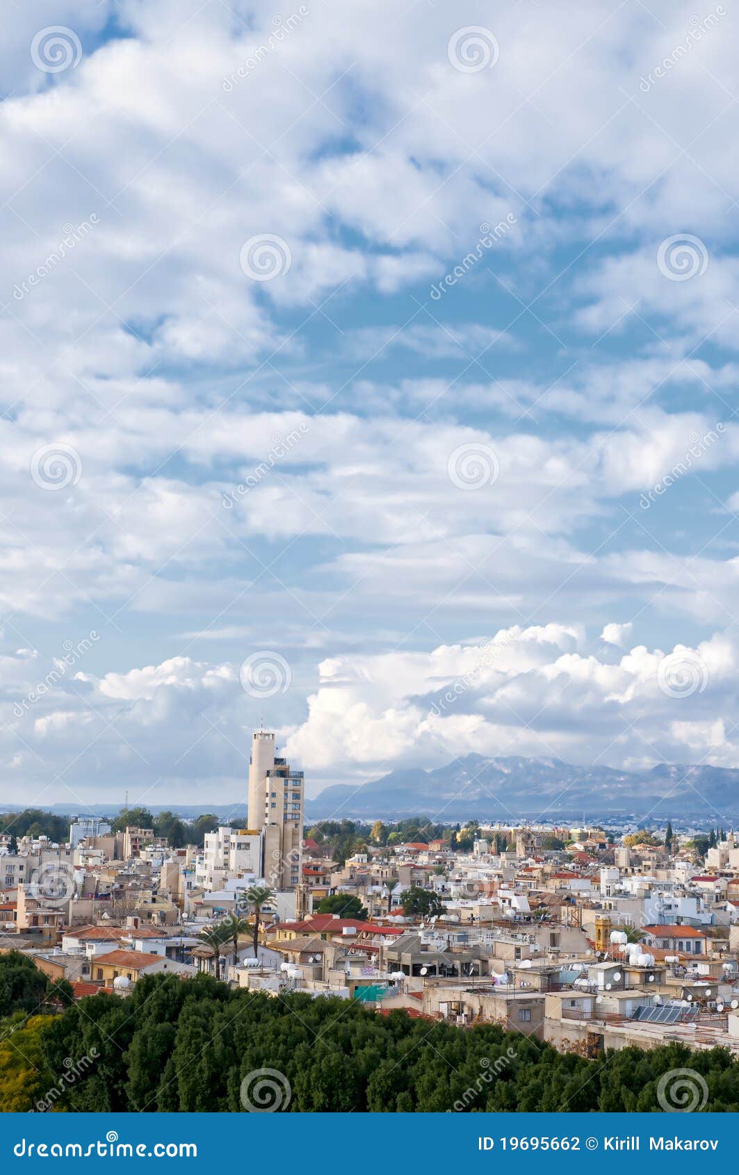 Nicosia City, Panoramic View. Old Town. Cyprus Stock Photography ...