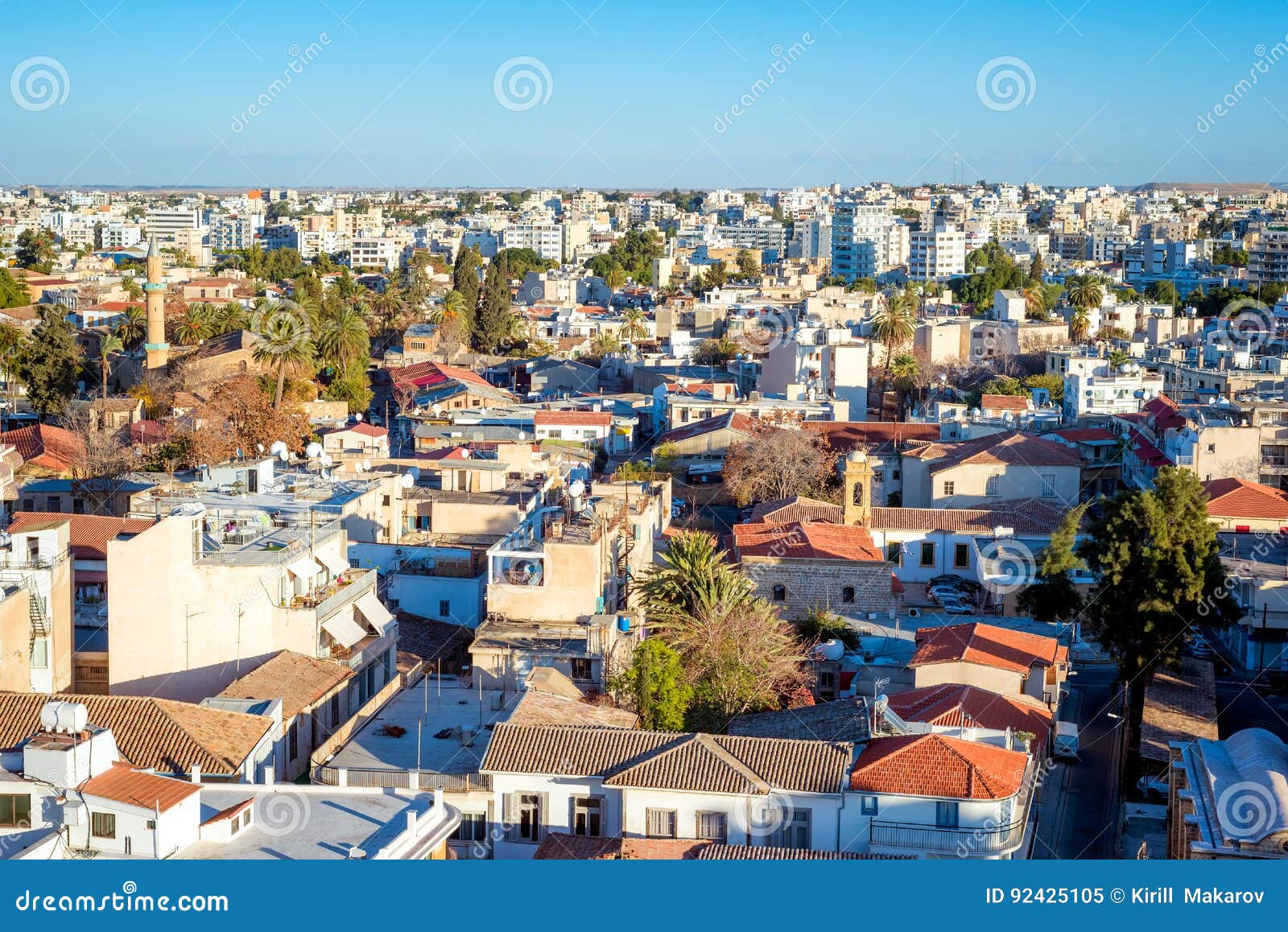 High Angle View of Nicosia Cityscape. Cyprus Stock Image - Image of ...