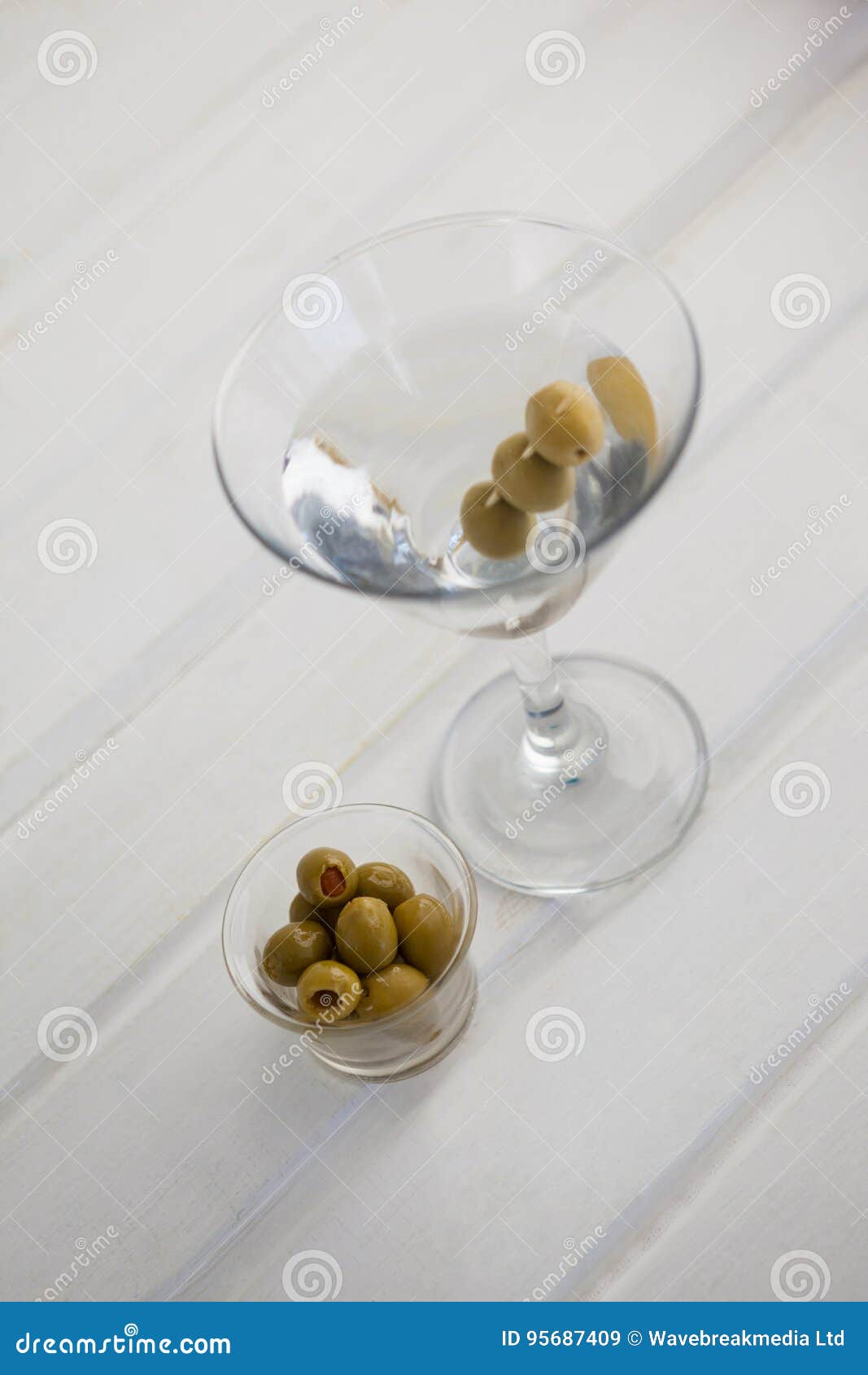 Top View Of Martini Cocktails On Bright Pink Background With Shadow ...