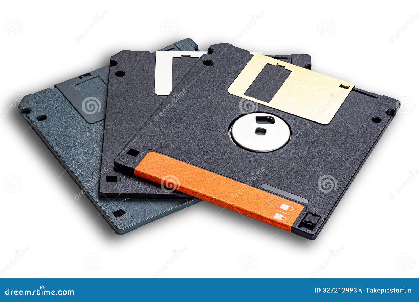 High Angle View Pile of Old Storage Technology Diskette Stock Image ...