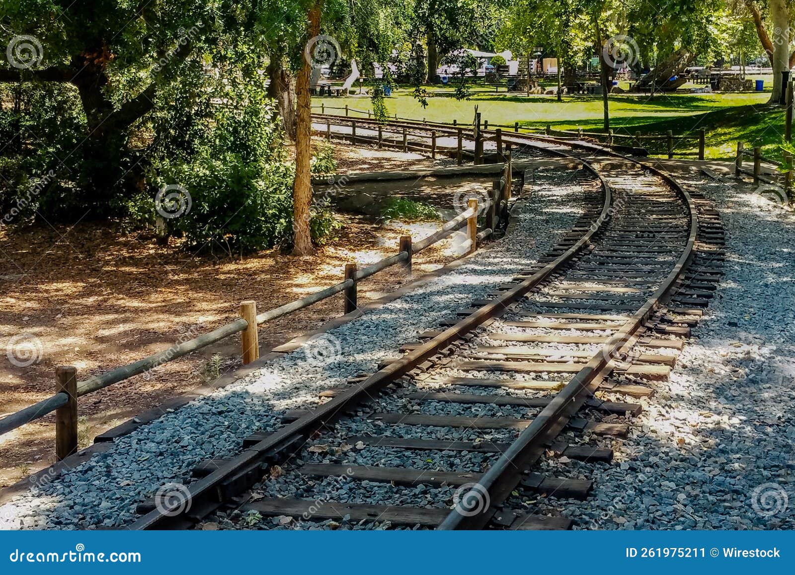 High-angle View of Rail Tracks at the Old Poway Railway Station Stock ...