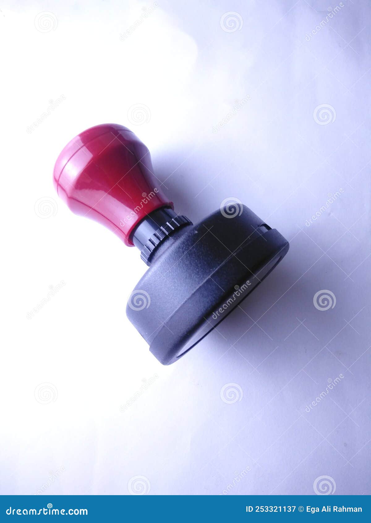 High Angle View Stamp Isolated on a White Background. Stock Image ...
