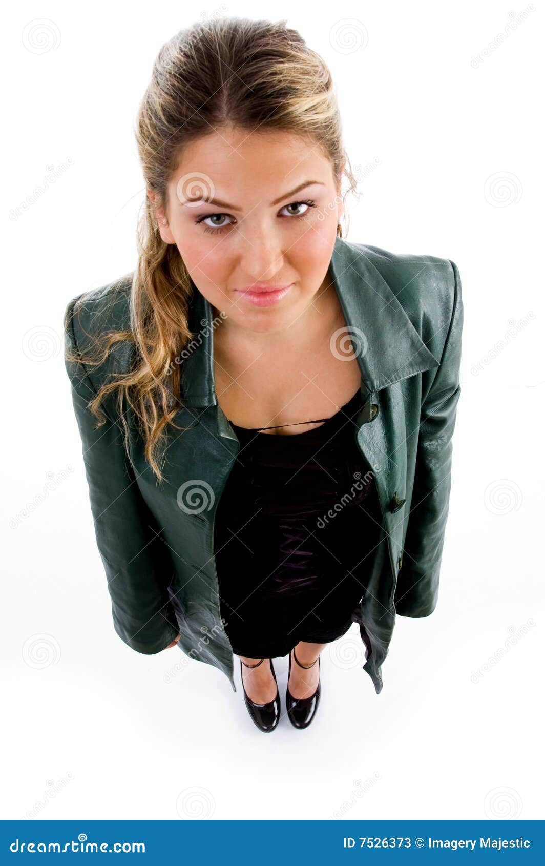 High Angle View of Standing Model Stock Image - Image of high, isolated ...