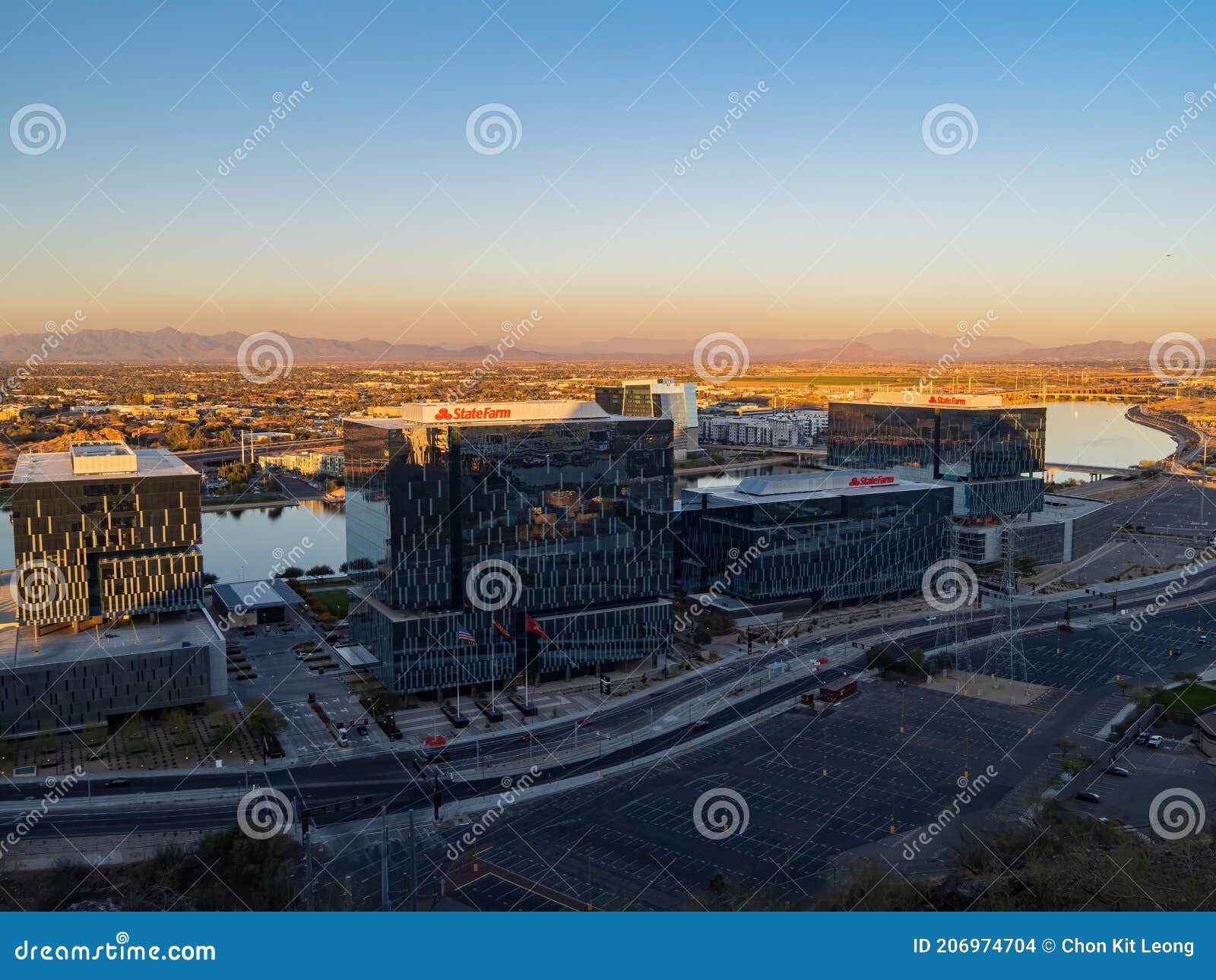 High Angle View of the Tempe Cityscape from a Mountain Editorial Stock ...