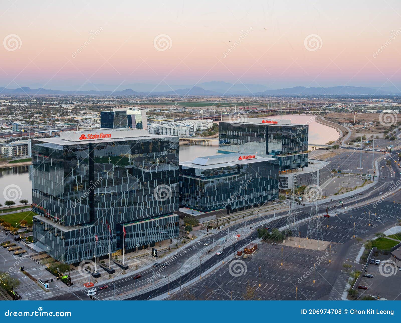 High Angle View of the Tempe Cityscape from a Mountain Editorial Stock ...