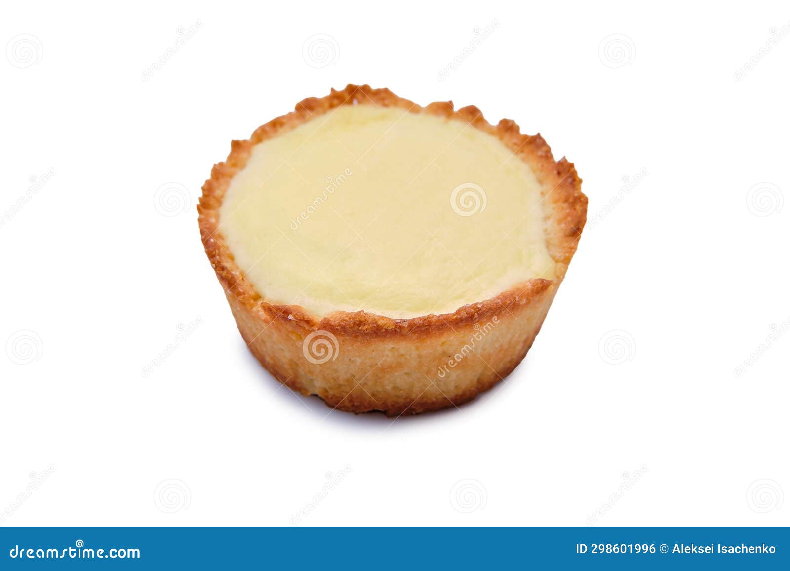 High Angle View of Vanilla Cake with No Topping Isolated on White Stock ...