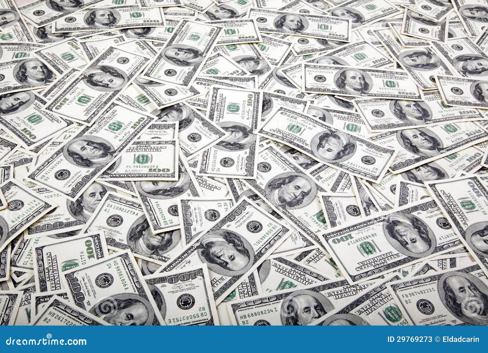 One Hundred Dollar Bills Background - Mess Stock Image - Image of group ...