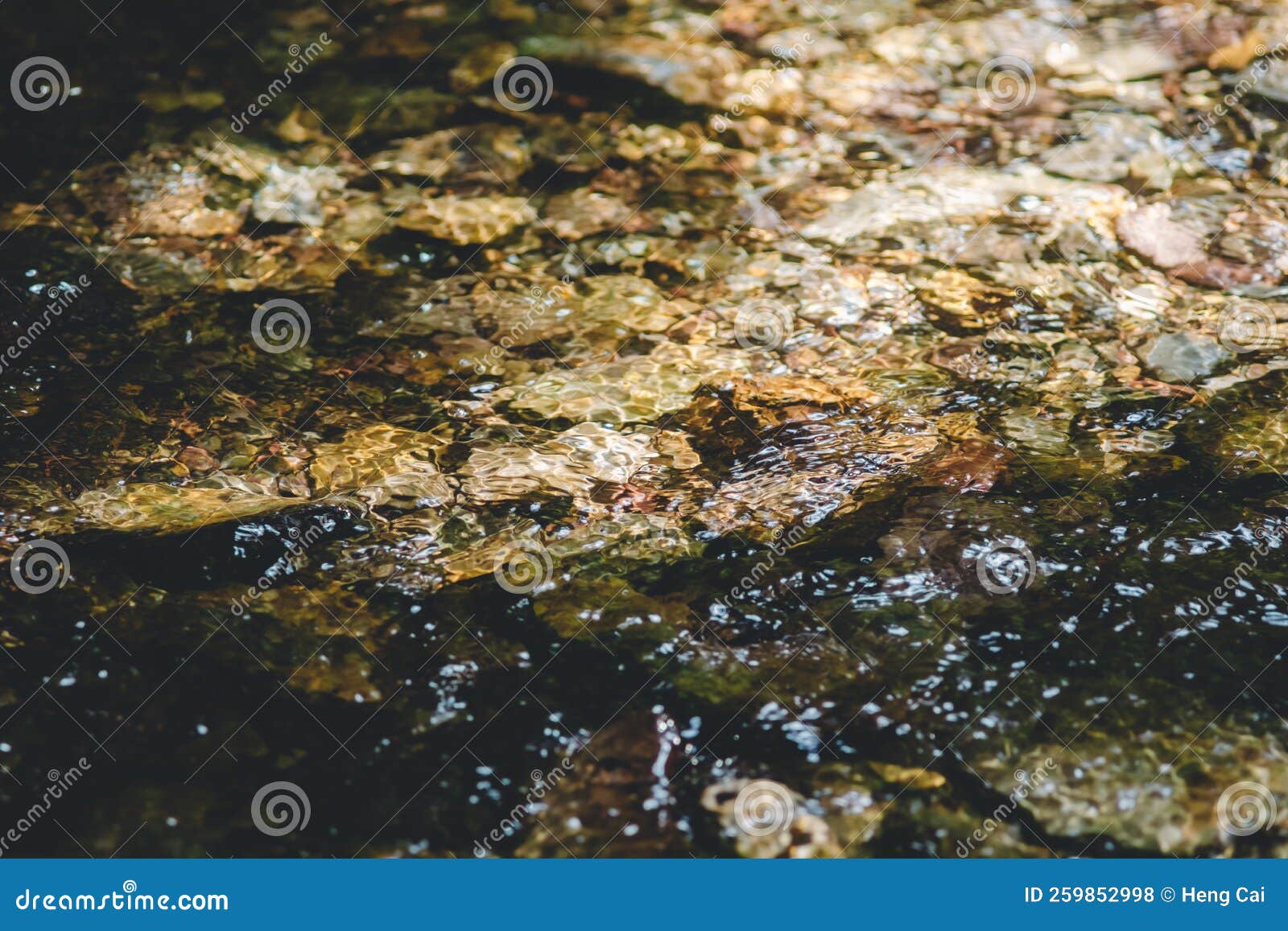 High Angle View of Water Flowing through Rock Stock Photo - Image of ...