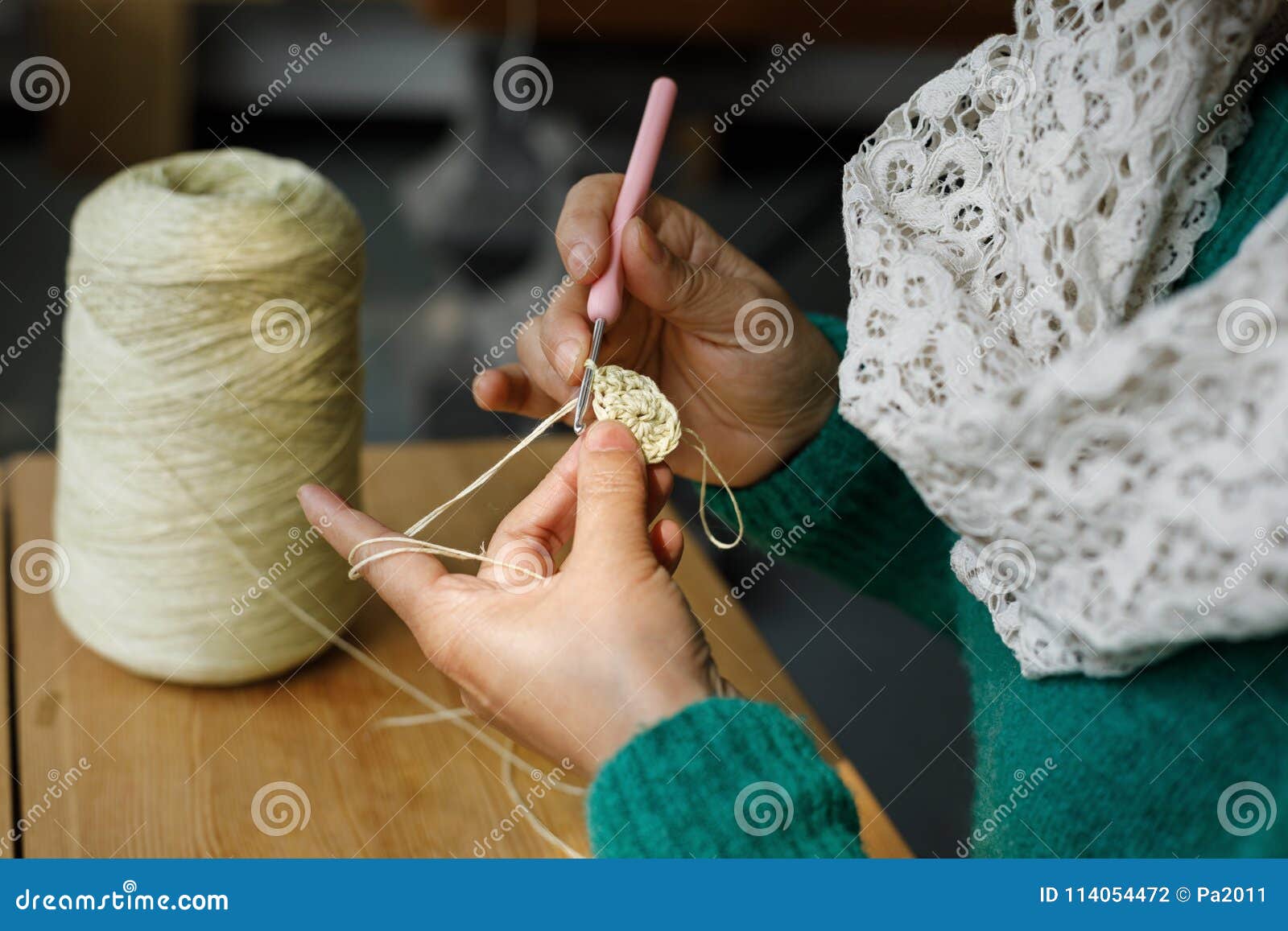 Hand made sewing stock photo. Image of hand, color, view - 114054472
