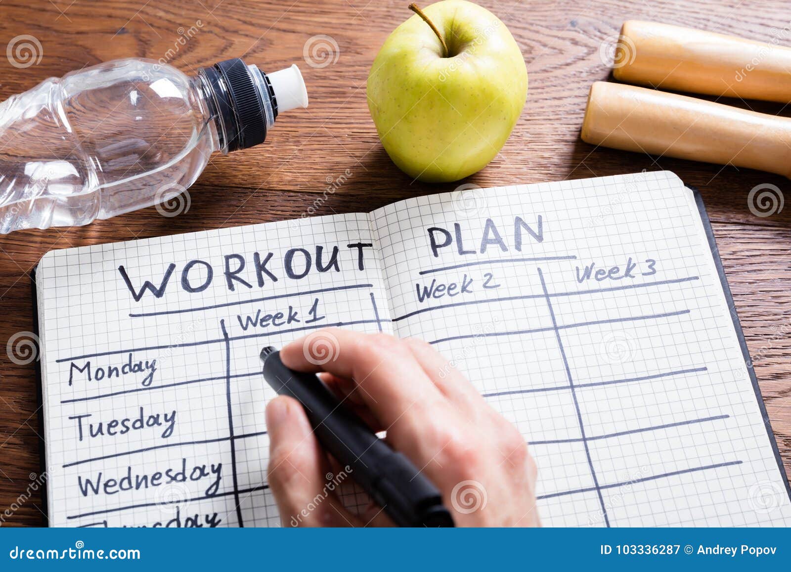 Workout Plan in Notebook stock image. Image of healthy - 103336287 Workout Plan in Notebook stock image. Image of healthy - 103336287