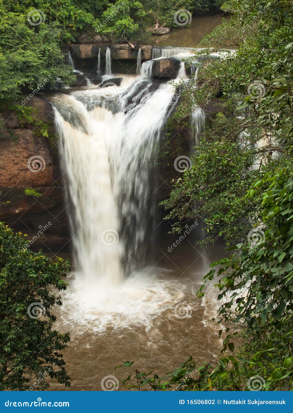 High Angle of the Waterfall Stock Photo - Image of travel, natural ...