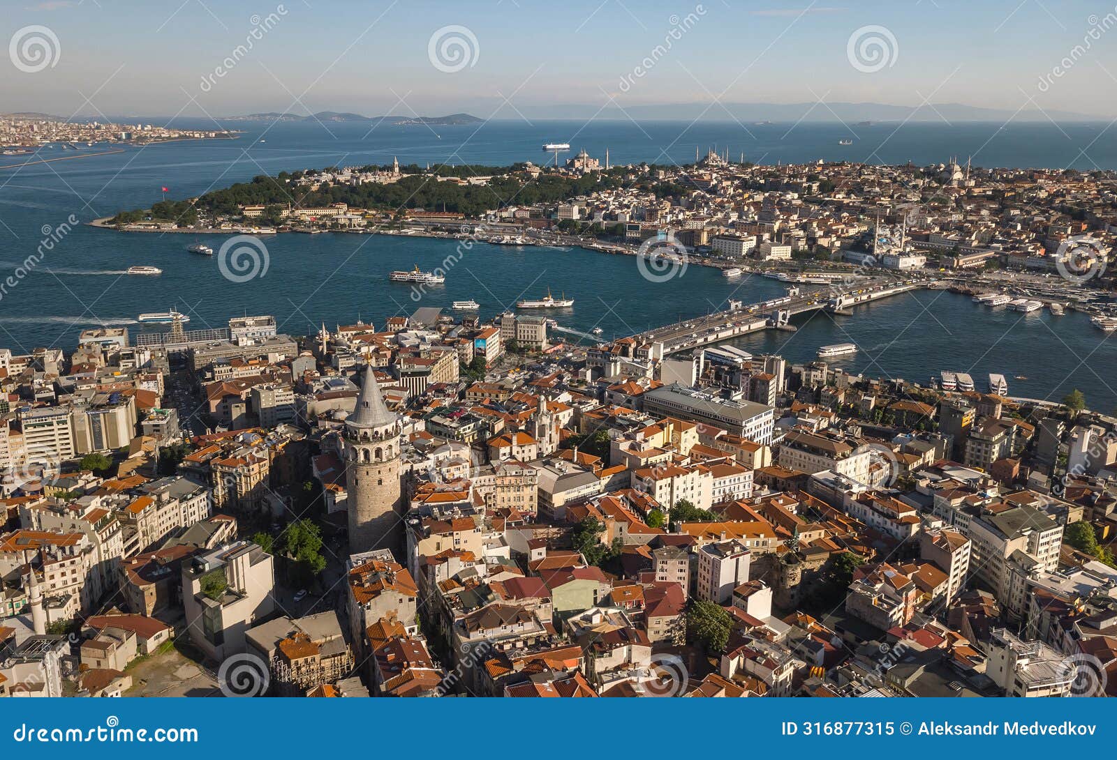 High Angled View Of Big Cargo Ship Royalty-Free Stock Image ...