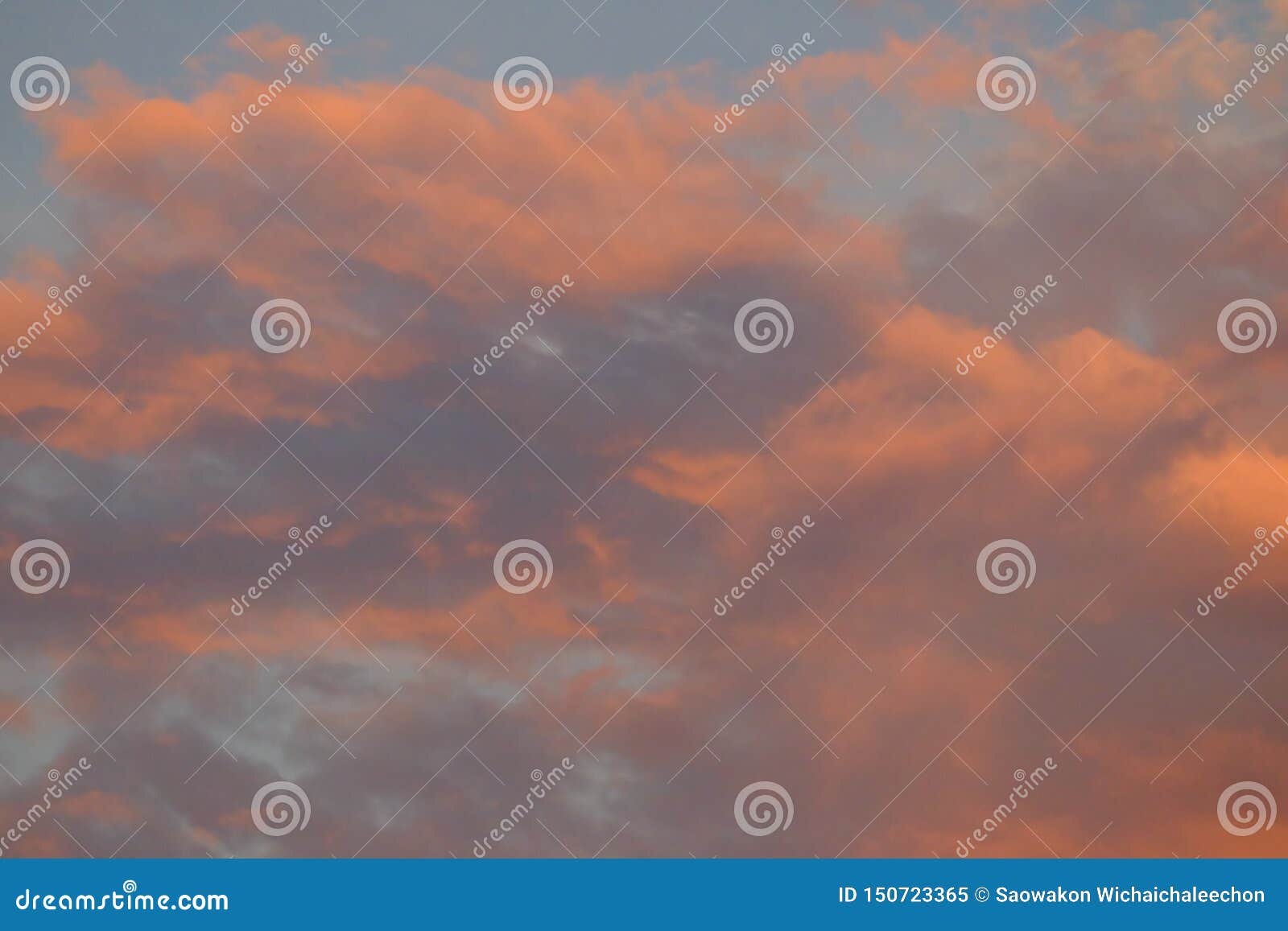 Colorful Sky with Clouds at Dusk Stock Image - Image of atmosphere ...