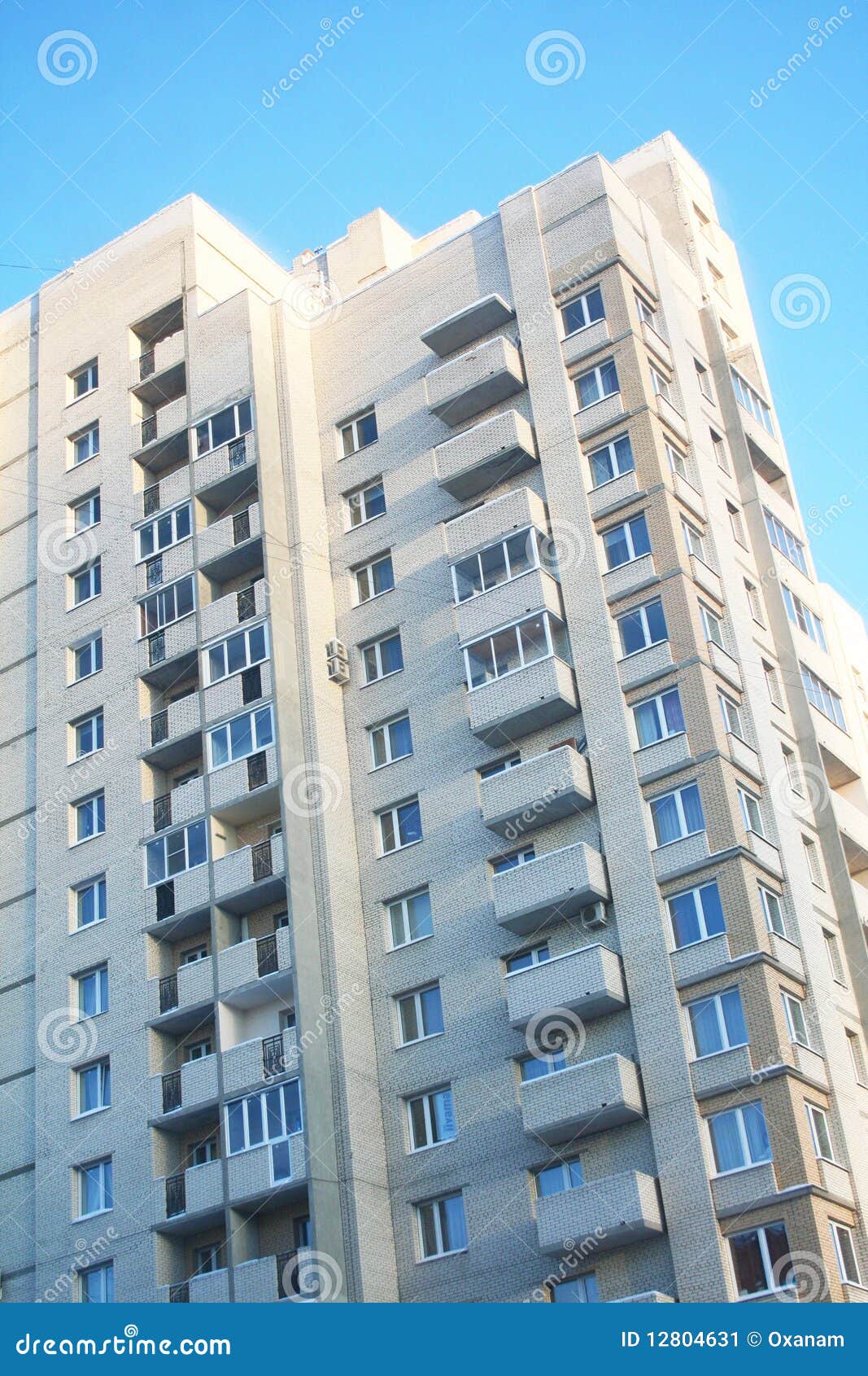 High apartment building stock image. Image of center - 12804631
