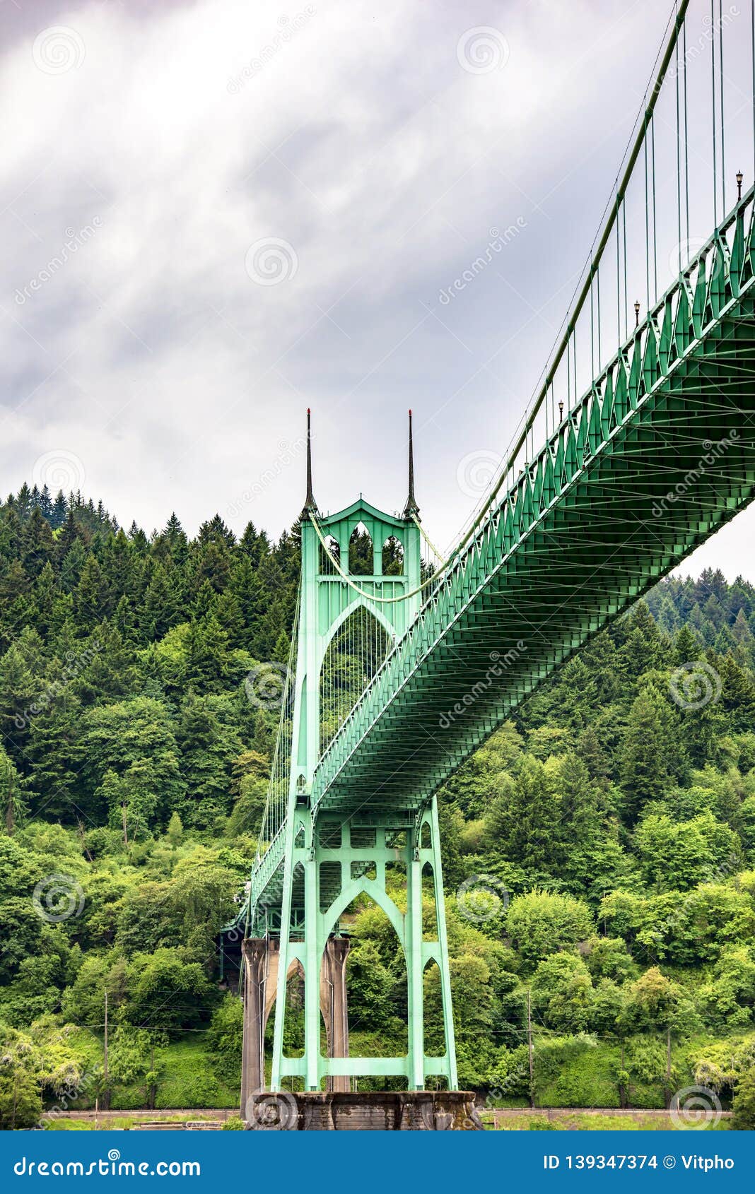 Famous Popular Truss Gothic Bridge Across the Willamette River in ...