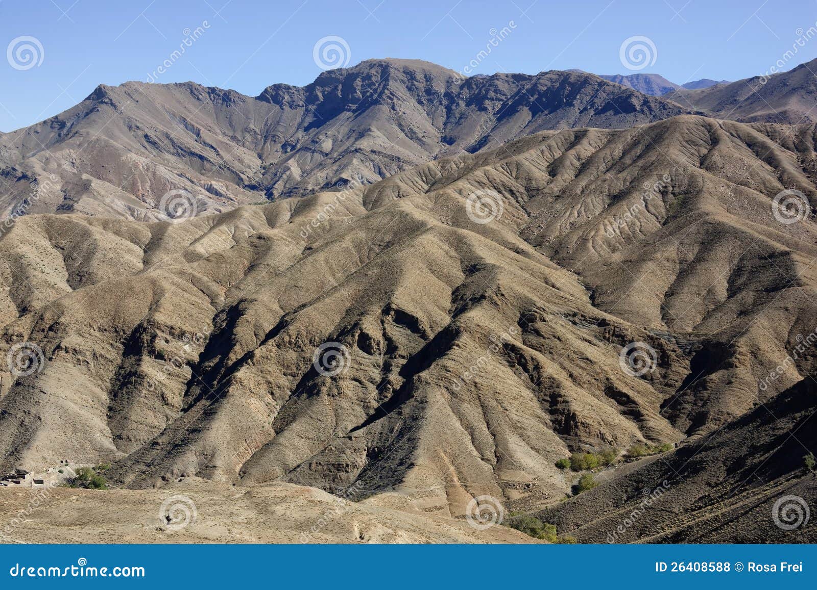 High Atlas Mountains. stock photo. Image of mountains - 26408588