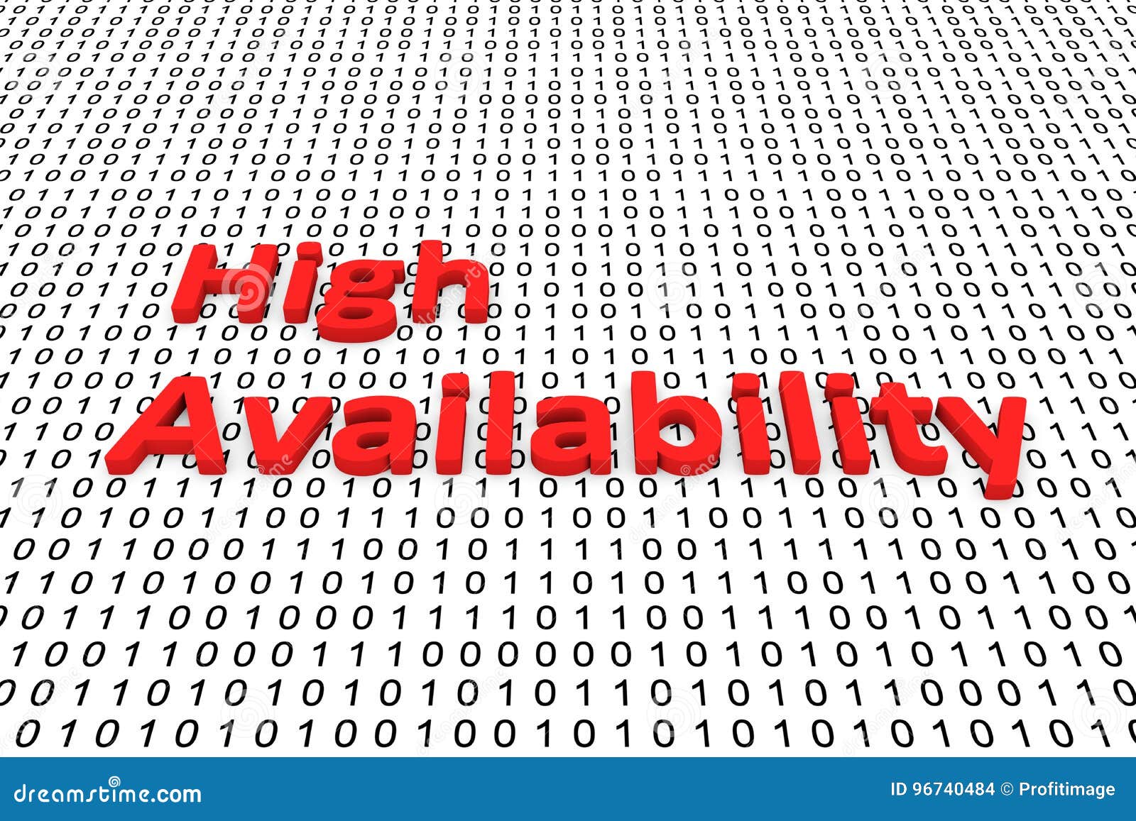 High availability stock illustration. Illustration of code - 96740484