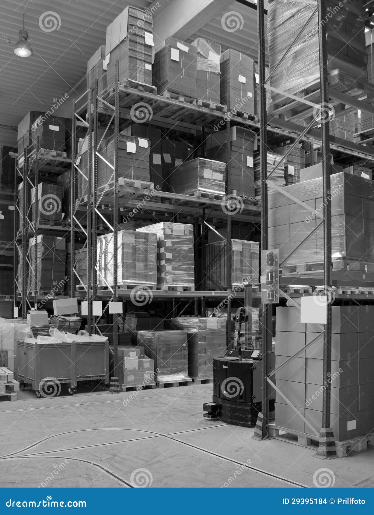 High bay racking stock photo. Image of truck, pallet - 29395184