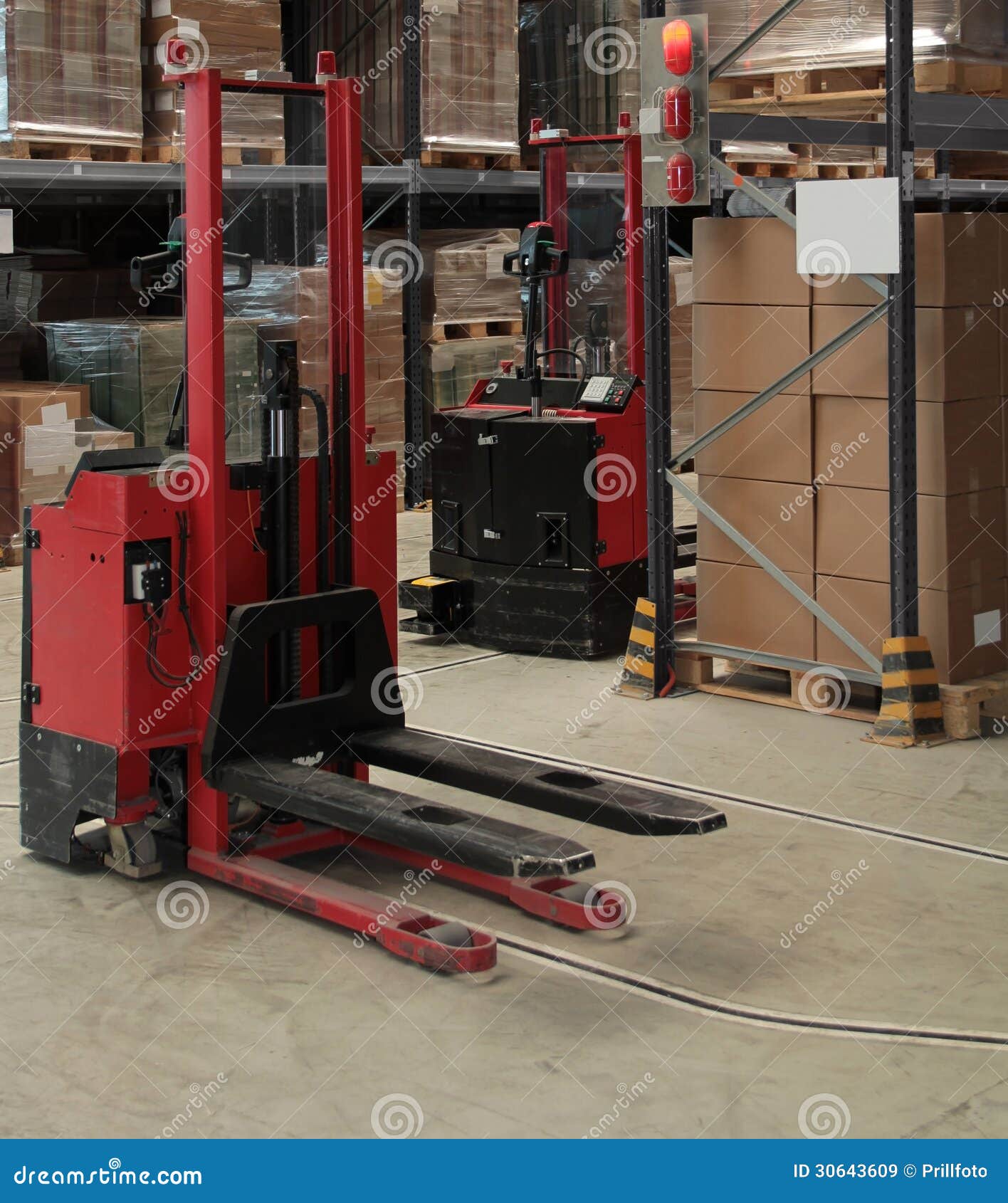 High bay racking stock image. Image of picking, truck - 30643609