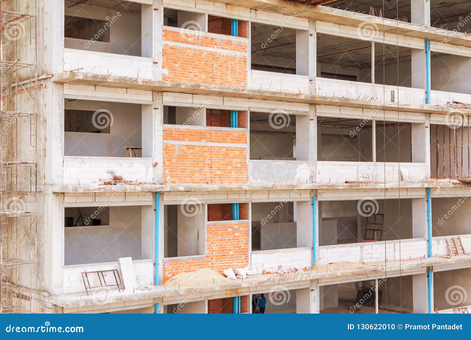 High Big Building Construction Site in Develop City Stock Photo - Image ...