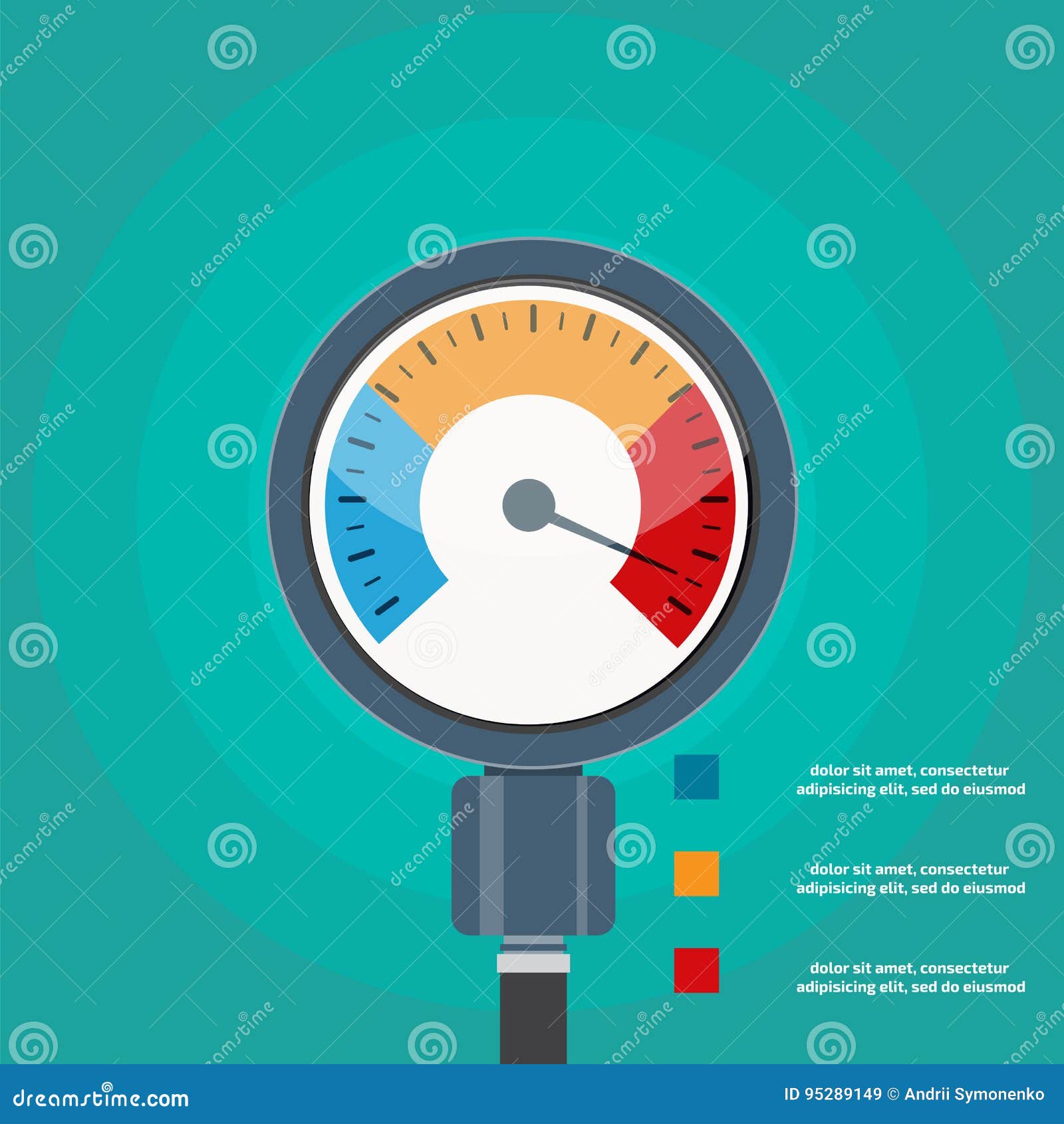 High Blood Pressure Concept. Vector Illustration Stock Vector ...