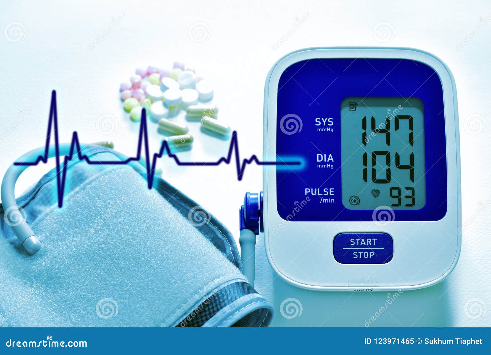 High blood pressure stock image. Image of background - 123971465