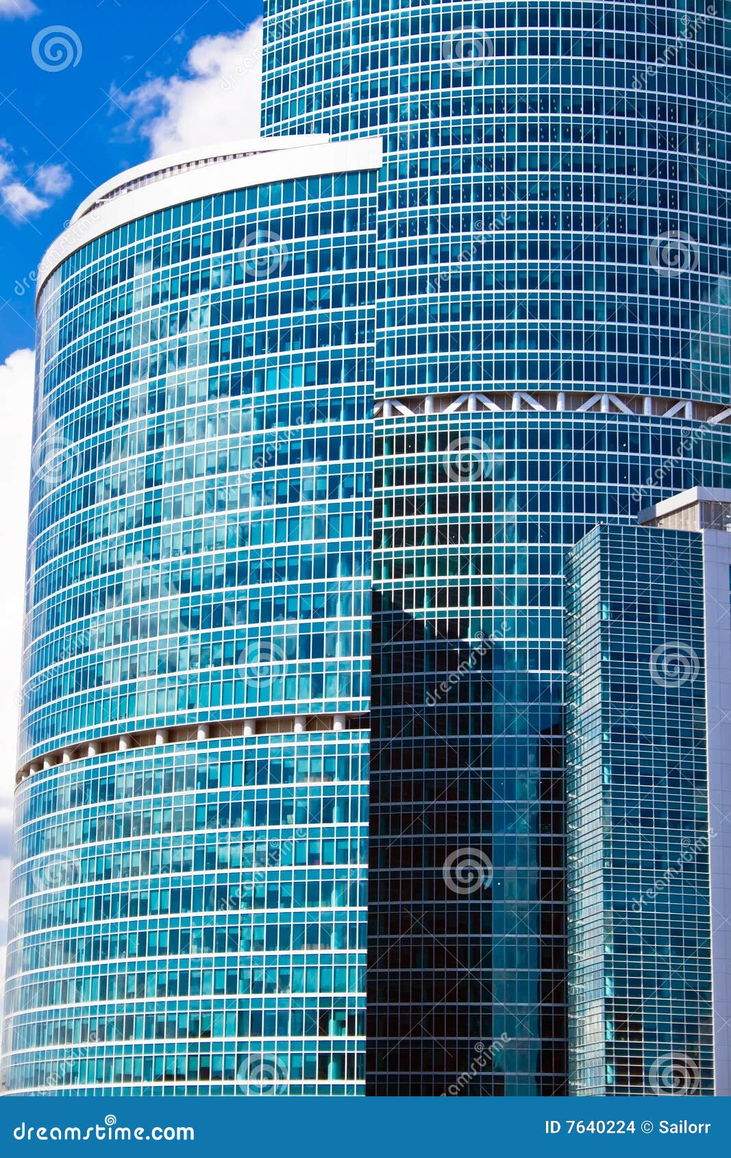 High blue skyscrapers stock photo. Image of finance, building - 7640224