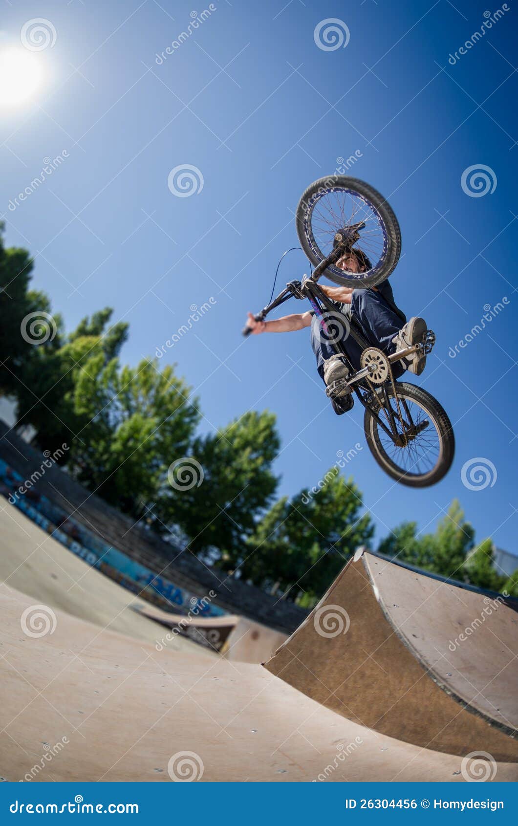 High BMX jump stock photo. Image of rider, freestyle - 26304456