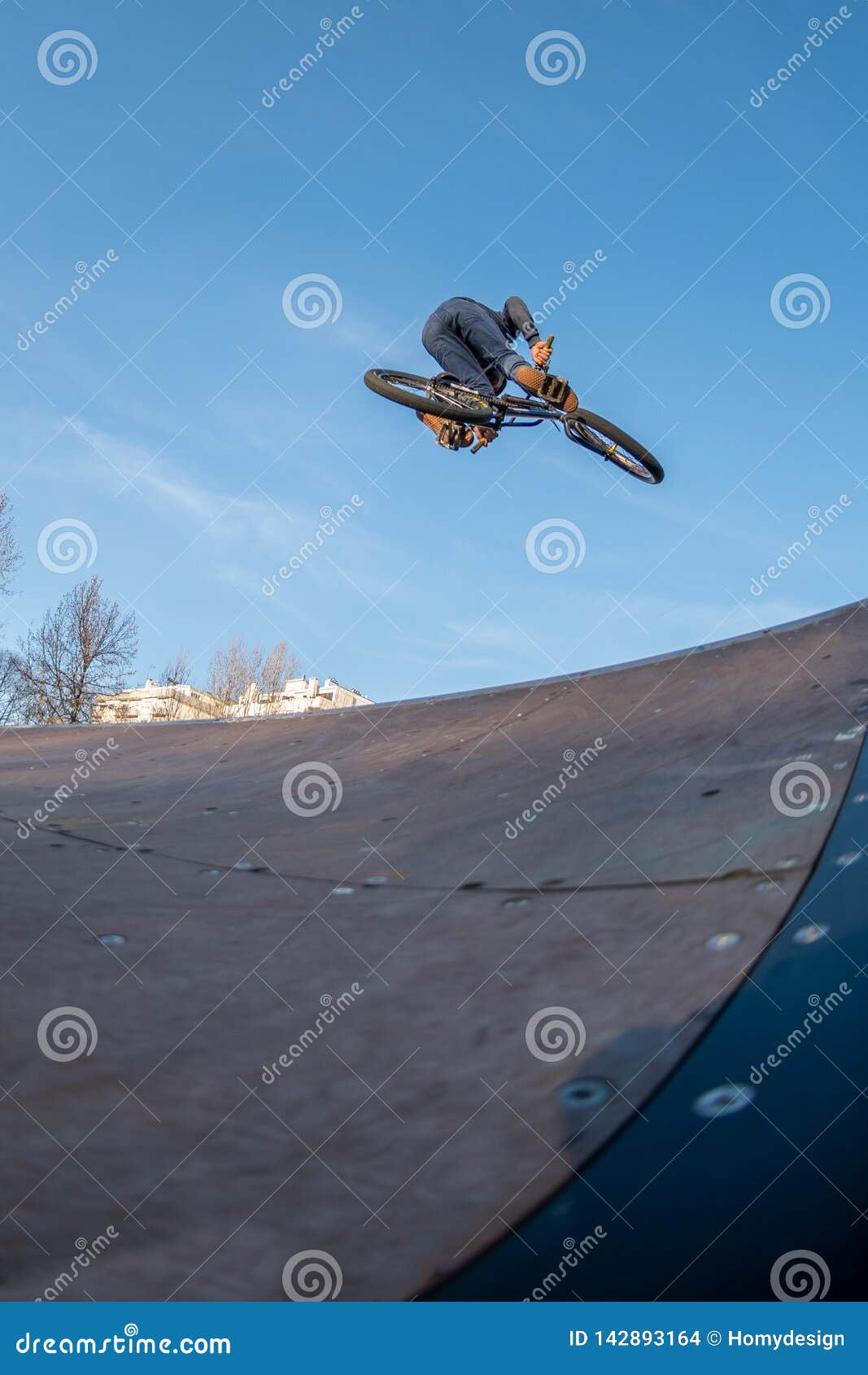 High BMX jump stock photo. Image of bike, style, rider - 142893164