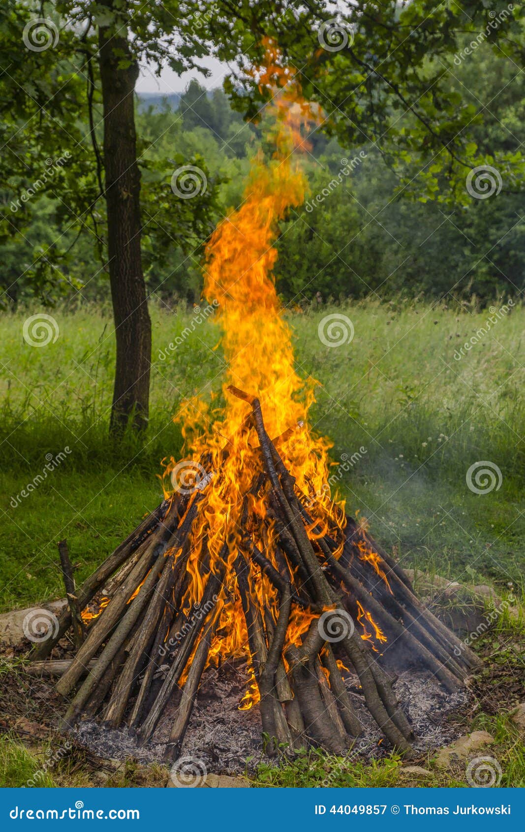 High bonfire stock image. Image of camp, grass, barbeque - 44049857