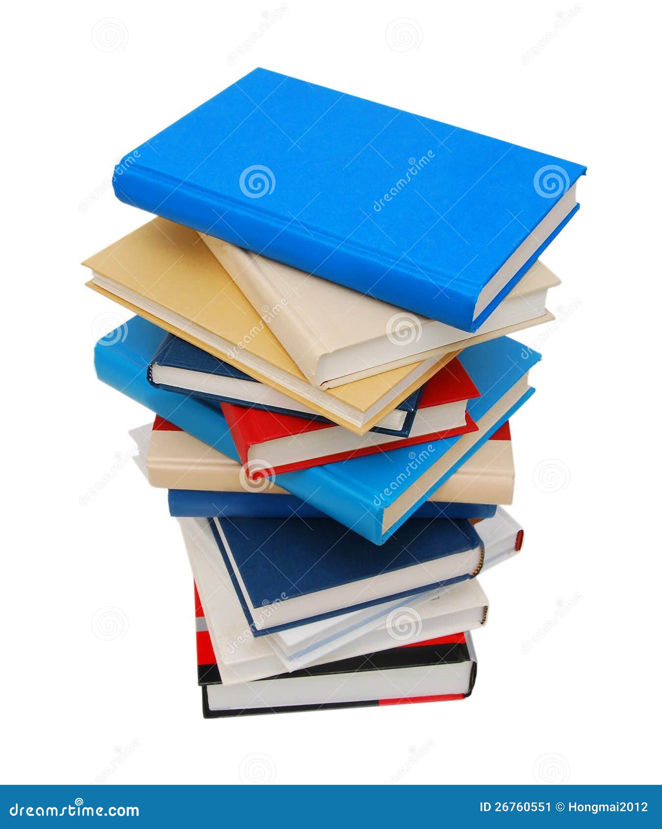 High books stack isolated stock image. Image of pile - 26760551