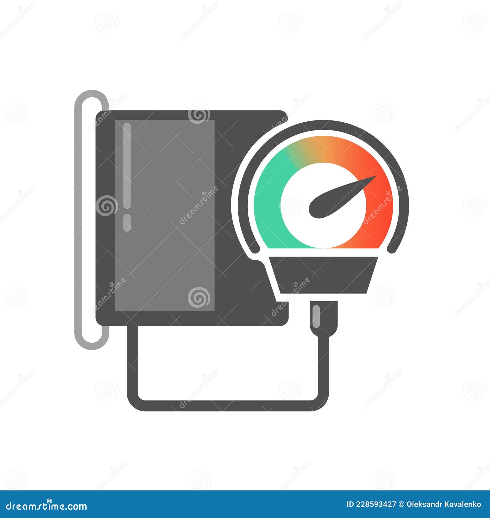 High BP Icon. Hypertension Conceptual Illustration Stock Vector ...