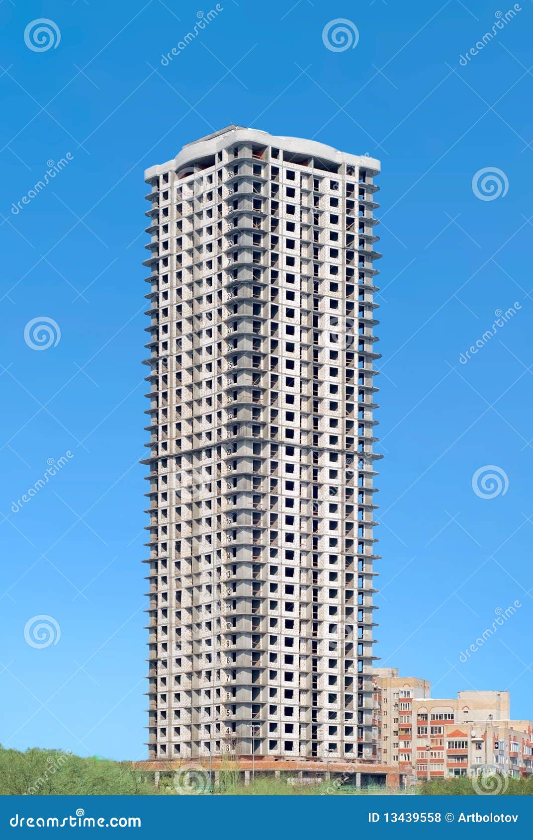 High building stock photo. Image of development, growth - 13439558