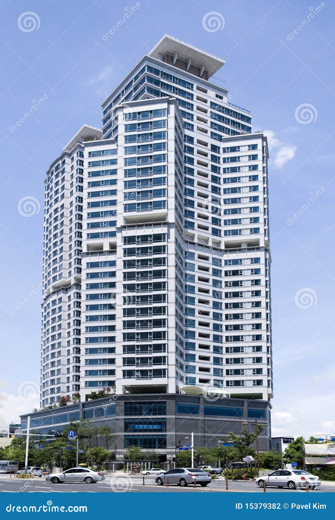 High building . stock photo. Image of company, crane - 15379382