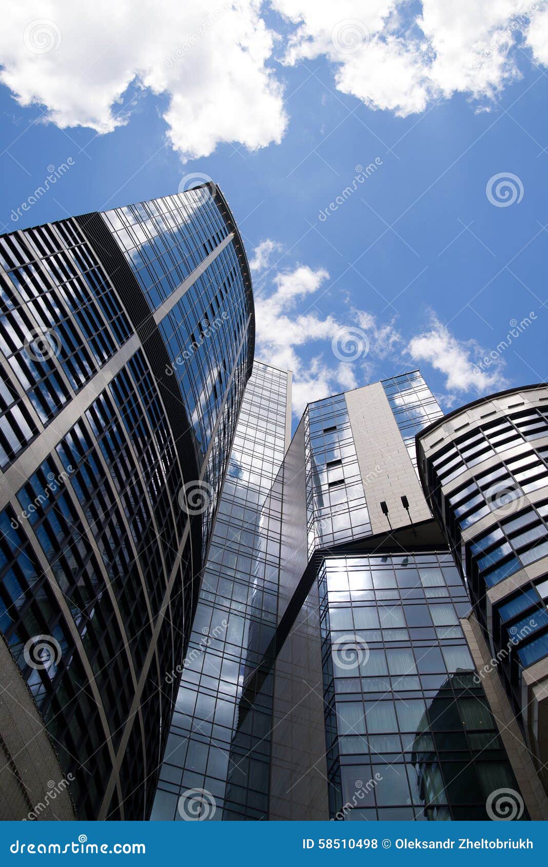 High Building on a Background of Blue Sky Stock Photo - Image of ...
